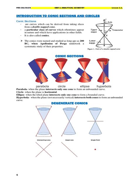Pre Cal Pdf Circle Ellipse