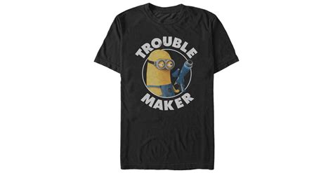 Mens Despicable Me Minion Trouble Maker Adult T Shirt Fendory