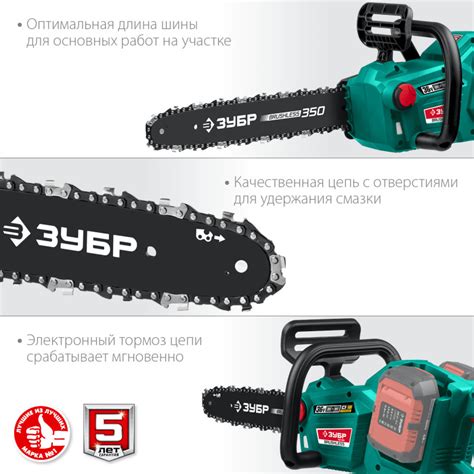 Пила цепная аккумуляторная ЗУБР ПЦЛ-3635 - купить в интернет-магазине.
