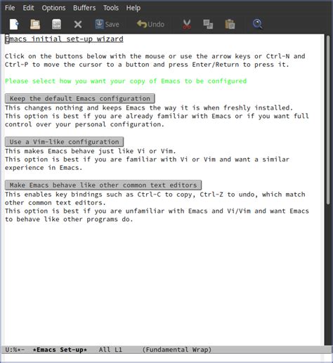 Could Emacs Have A Set Up Wizard Polaris64s Blog