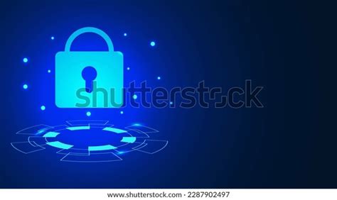 Cyber Security Technology Information Network Connection Stock Vector