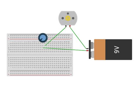 Circuit Design Dc Motor With Potentiometer Tinkercad