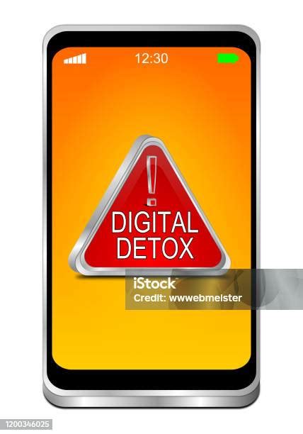 빨간색 디지털 해독 스마트 폰 소셜 미디어 기호 3d 일러스트레이션 과중한 짐에 대한 스톡 사진 및 기타 이미지 과중한 짐 독일 디지털 디톡스 Istock