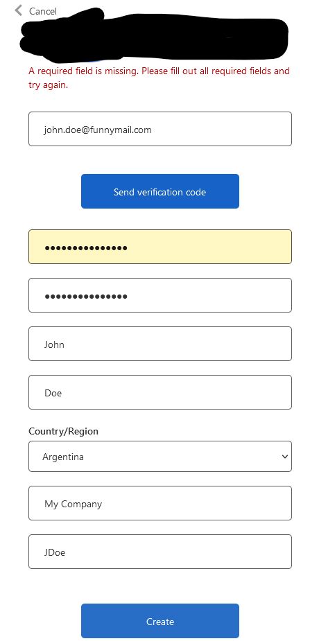 Bug Report Feature Request Force The Verification Code Input Field In Azure B2c Sign Up Form