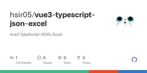 Github Hsir05vue3 Typescript Json Excel Vue3 Typescript Json Excel