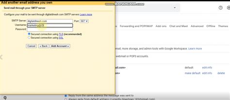 how to set up gmail to send and receive emails with your domain name