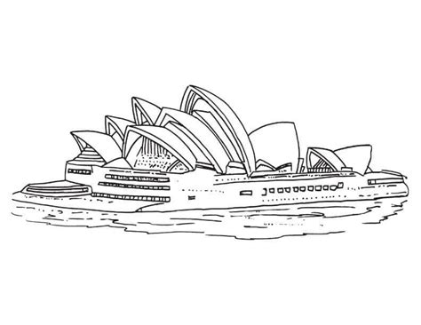 The Sydney Opera House Coloring Page Download Print Or Color Online For Free