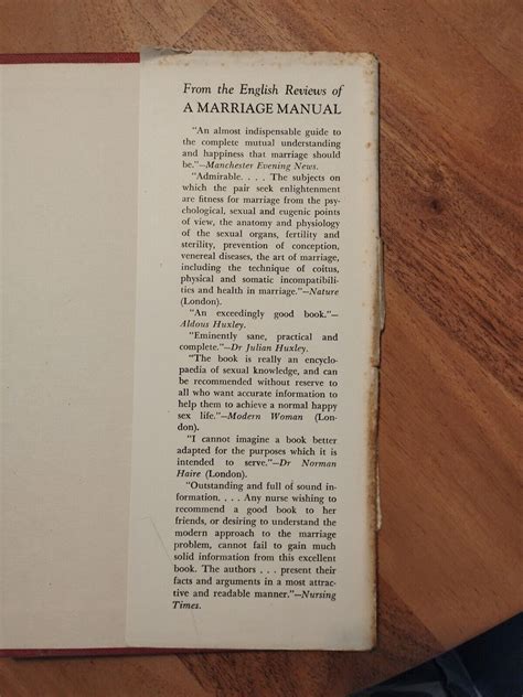 A Marriage Manual Sex Hardcover Book By Dr Hanna And Dr Abraham Stone HC MisterBookman