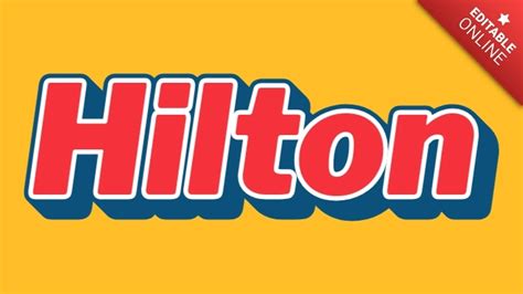 Hilton Modern Text Effect Generator