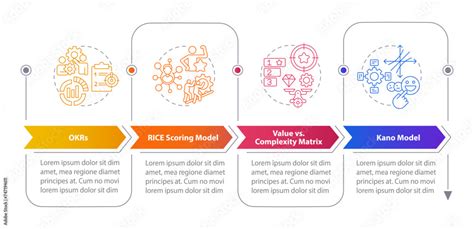 Stock Vektorgrafik „prioritization Frameworks Rectangle Infographic