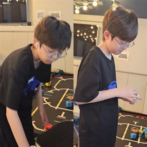 로봇대회 참가 정준호♥이하정 아들 10살에 태극마크 획득자식 농사 성공했네 텐아시아