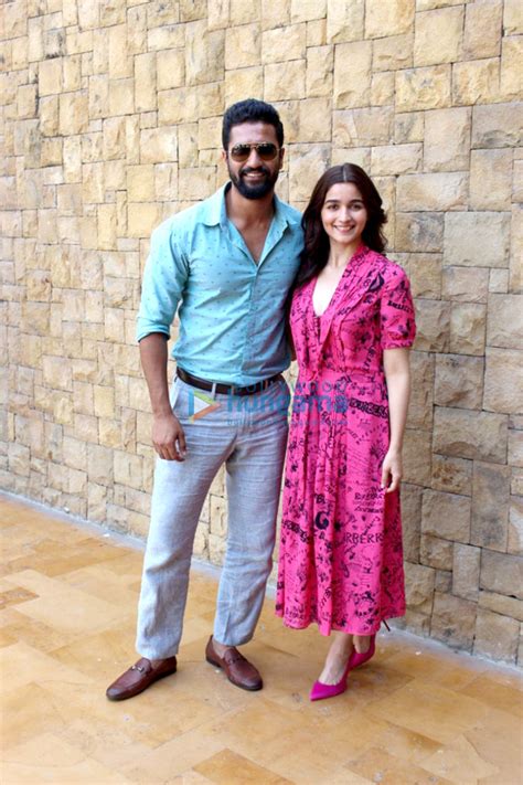 Alia Bhatt And Vicky Kaushal Snapped At A Media Meet Promoting Their