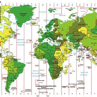 Gmt 6 Time Zone Map Map