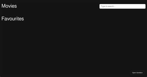 Movie Application Codesandbox