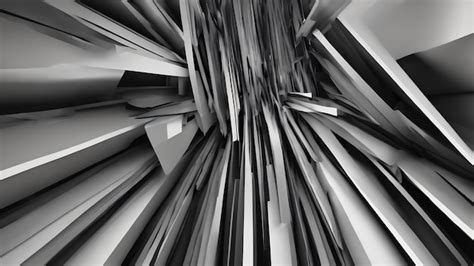 Premium Ai Image Black And White Straight Lines Intersecting Complex Class Abstract Background