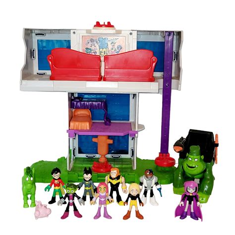 Fisher Price Imaginext Teen Titans Go Tower Playset W 8 Figures Horse