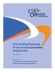 ETA CPP Study Guide Pdf ETA Certified Payments Professional Examination Study Guide Second