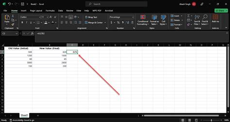 How To Calculate The Percentage Change In Excel