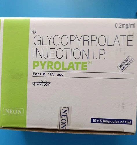 Glycopyrrolate Injection Ip 0 2 Mg Ml At ₹ 806 Vial In Pune Id 2853504379930
