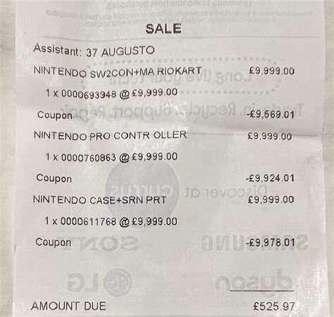 Weird Switch 2 Pre Order Reciept From Currys Off Topic Discussions