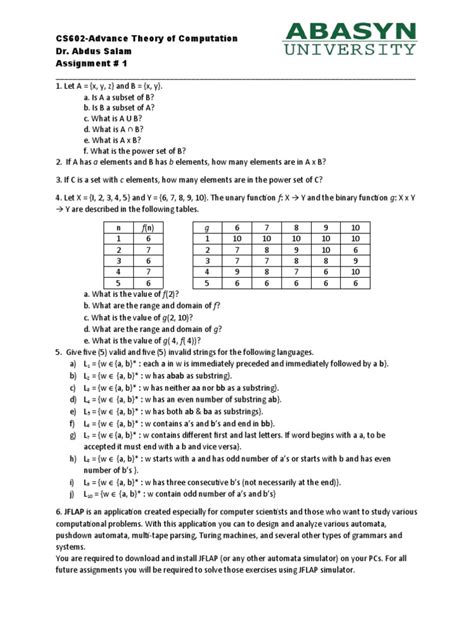 Toc Assignment 1 Pdf Function Mathematics Theory Of Computation