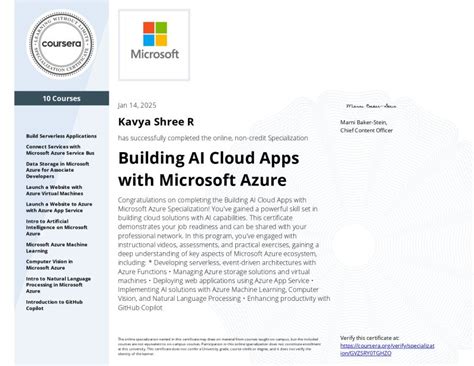 Ai Cloudcomputing Microsoftazure Aispecialization Cloudapps