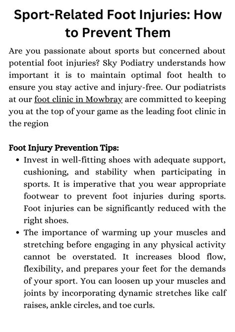 Ppt Sport Related Foot Injuries How To Prevent Them Powerpoint Presentation Id12239676