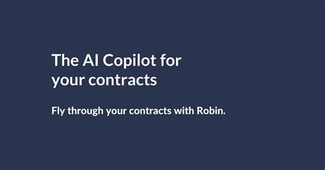 Robin Ai On Linkedin Robin Ai First To Bring Power Of Generative Ai To Contract Search Legal…