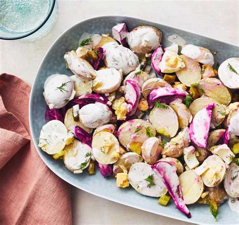 طرز تهیه سالاد آلزاس فرانسوی سالاد با لبو و سیب زمینی
