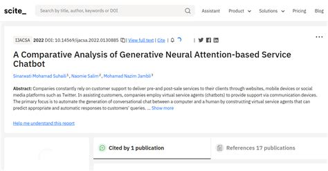 a comparative analysis of generative neural attention based service