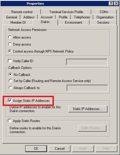 How To Assign A Static Ip Address To A Vpn Client In Sbs 2008 And Sbs 2011 Alan Hardistys