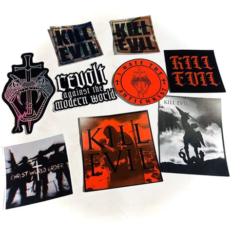 Kill Evil Assorted Sticker Pack