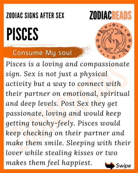 Zodiac Signs Post Sex Habit Zodiacreads