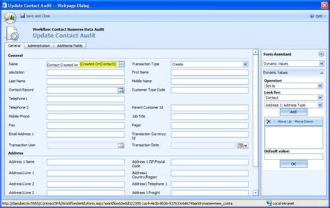 Use Workflow To Configure Business Data Auditing In Microsoft Dynamics Crm 40 Microsoft