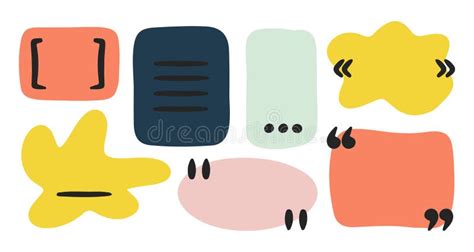 Punctuation Comic Brushes Sign Stock Illustration Illustration Of