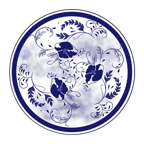 青花磁盘图片 青花磁盘素材免费下载 包图网