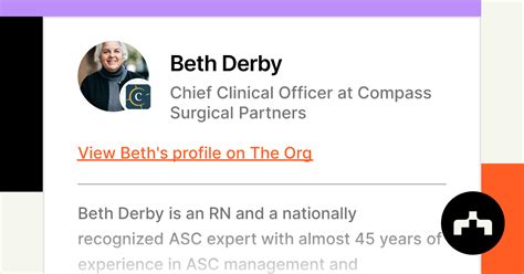 Beth Derby Chief Clinical Officer At Compass Surgical Partners The Org