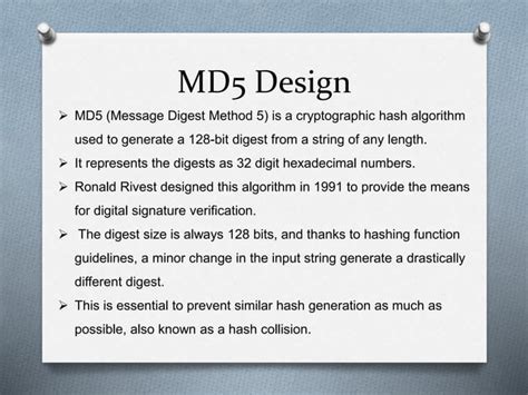 Md5 Algorithmpptx