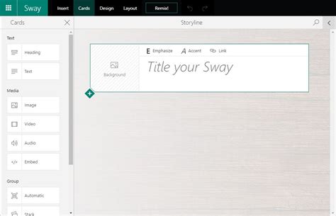 How To Use Microsofts Sway Presentation Program To Tell A Better Story Windows Central