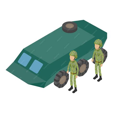 Premium Vector Ground Troops Icon Isometric Illustration Of Ground