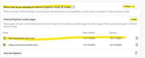 Internet Explorer Launch Ftp Url In Edge Ie Mode From Powerbuilder Stack Overflow