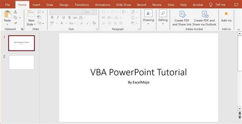 Excelmojo On Linkedin Vba Powerpoint