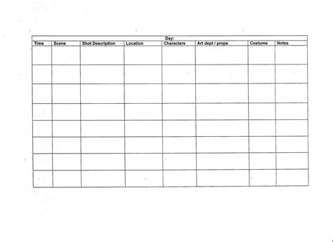 2011 2012 A2 Media Storyboard Template And Script Example