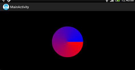 android er example of tshader with sweepgradient