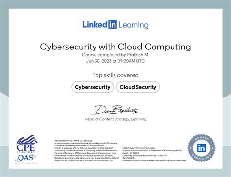 Cybersecurity Cloudcomputing Cloud Prakash M