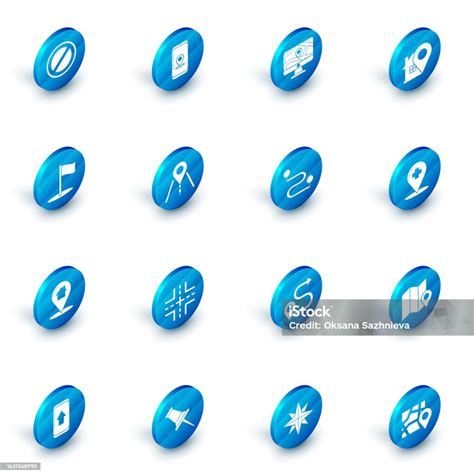 도시 지도 탐색의 인포그래픽을 설정하고 위치 지도 포인터 하우스 깃발 도로 교통 표지판 의료 교차 병원 및 경로 아이콘으로 모니터링하고 접습니다 벡터 3차원 형태에 대한