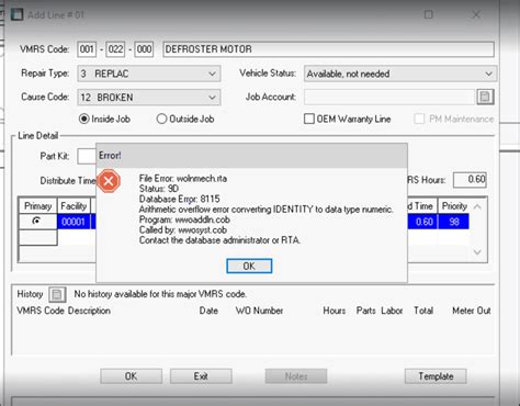 Troubleshooting SQL Errors RTA Classic