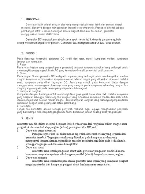 Generator Dc Pdf