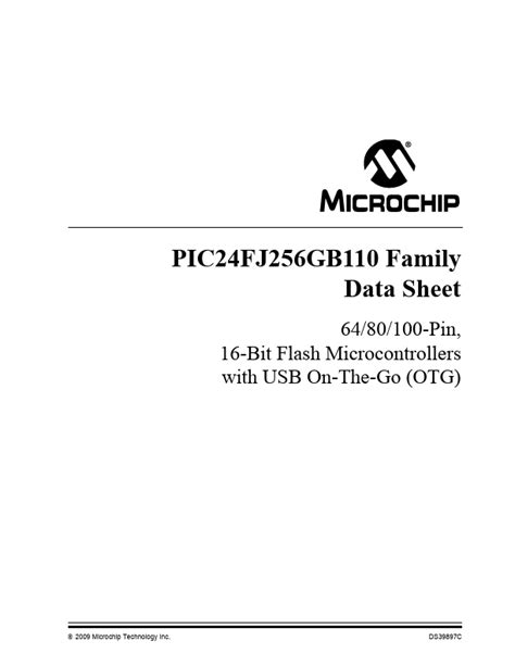 PIC FJ GB PIC FJ GB Bit Flash Microcontrollers