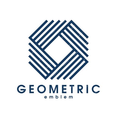 Premium Vector Abstract Geometric Vector Logo Isolated On White Linear Graphic Design Modern